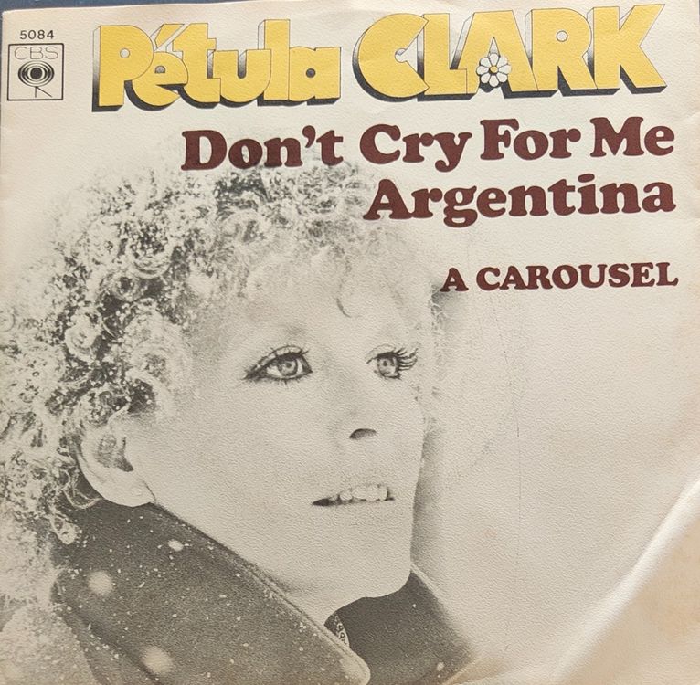 Vinyl-Single Petula Clark - Don't Cry For Me Argentina (Gebraucht) in ...