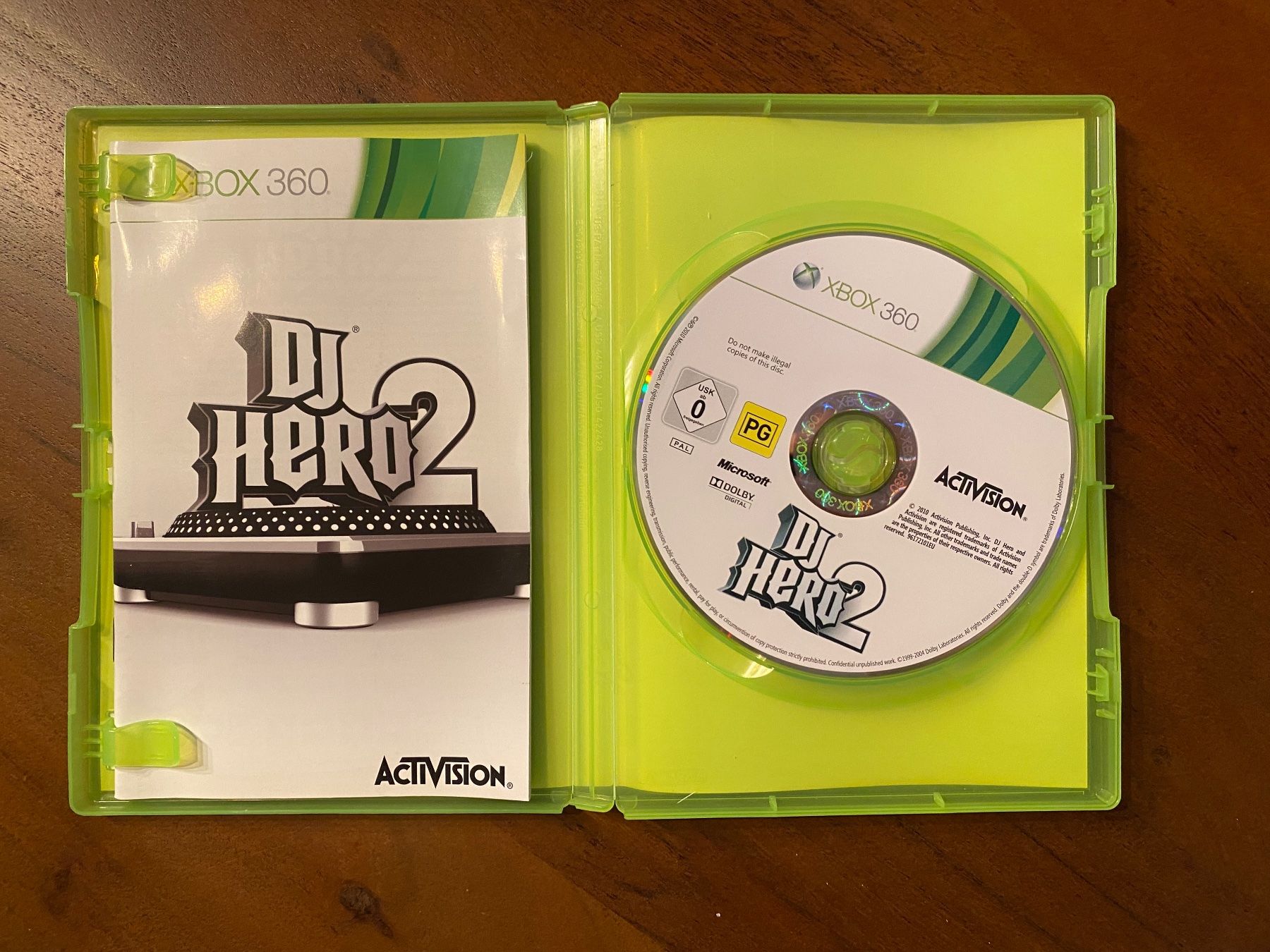 Xbox 360 DJ-Hero Turntable Controller inkl. DJ Hero 2 Spiel (Gebraucht ...