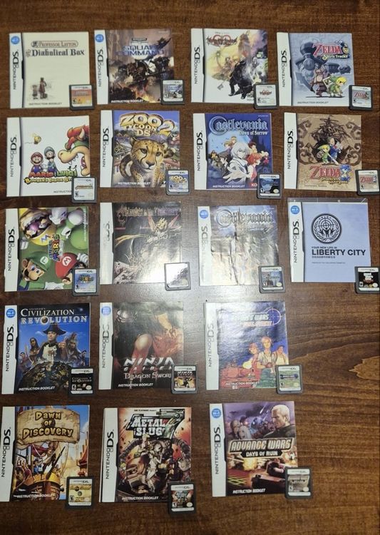 Nintendo DS, 18 Spiele mit Anleitung & Game Cartridge US (Gebraucht) in ...