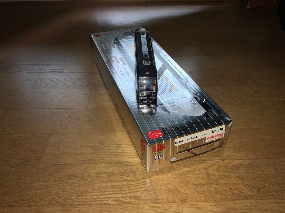 Hag 070 AC Re 460 Chrom SBB Jubi mit Märklin Decoder 6090 (Neu (gemäss ...
