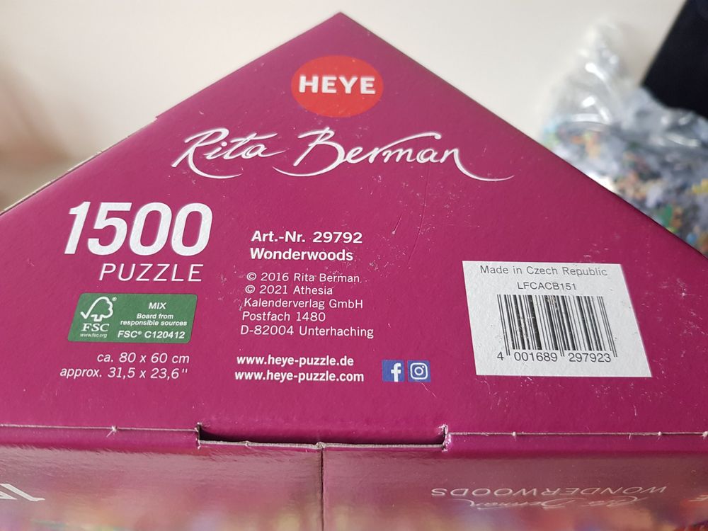 Puzzle Heye, RITA BERMAN ,1500 pièces complet | Kaufen auf Ricardo