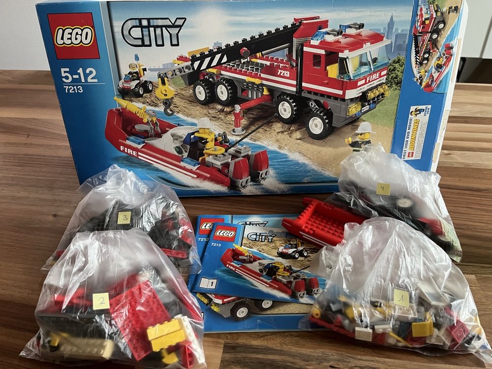 Lego City Feuerwehr Truck mit Löschboot 7213 | Kaufen auf Ricardo