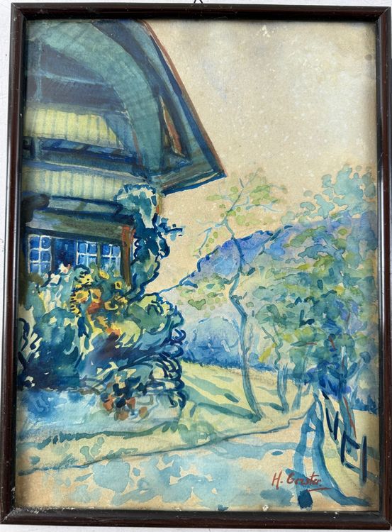 Antike Landschaft Aquarell "H. Grester." Signiert (Gebraucht) in Neuhausen am Rheinfall für CHF ...