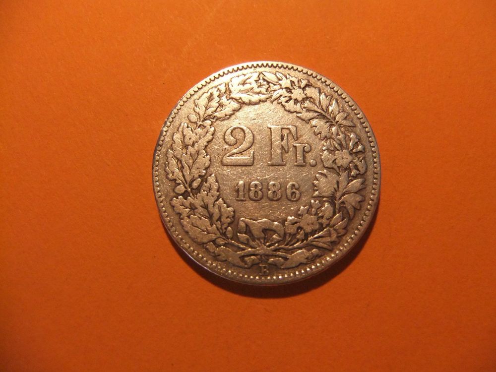2 Franken Silbermünze 1886 | Kaufen auf Ricardo