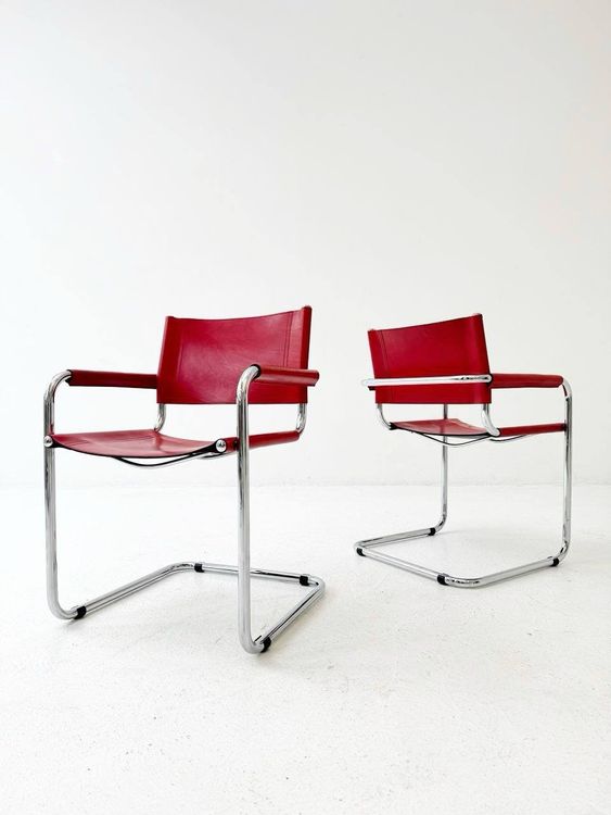 Italienische Designer Stuhle Leder