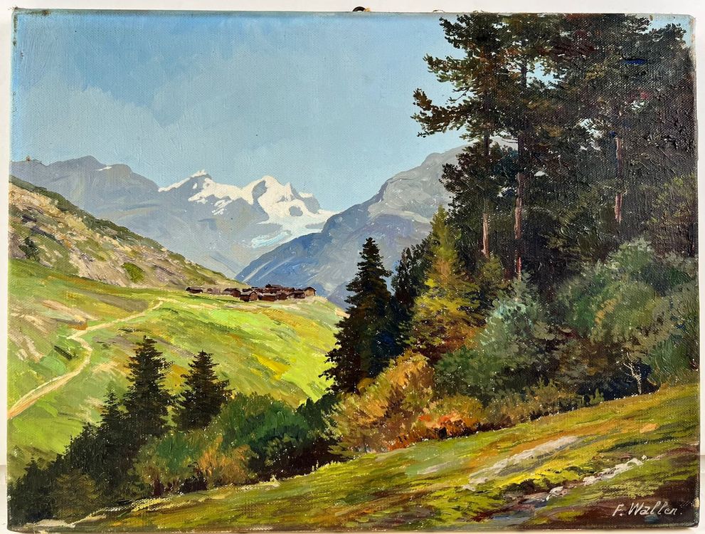 Berglandschafts Gemälde signiert. (Gebraucht) in Neuhausen am Rheinfall für CHF 15 – mit ...