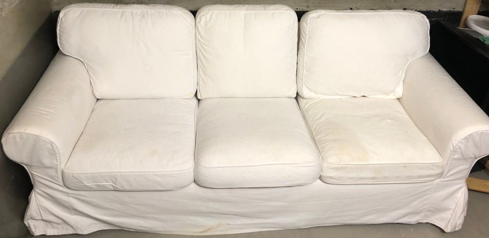 Ikea Ektorp 3er Sofa Weiss (Gebraucht) in Winterthur für CHF 5 – mit Lieferung auf Ricardo kaufen