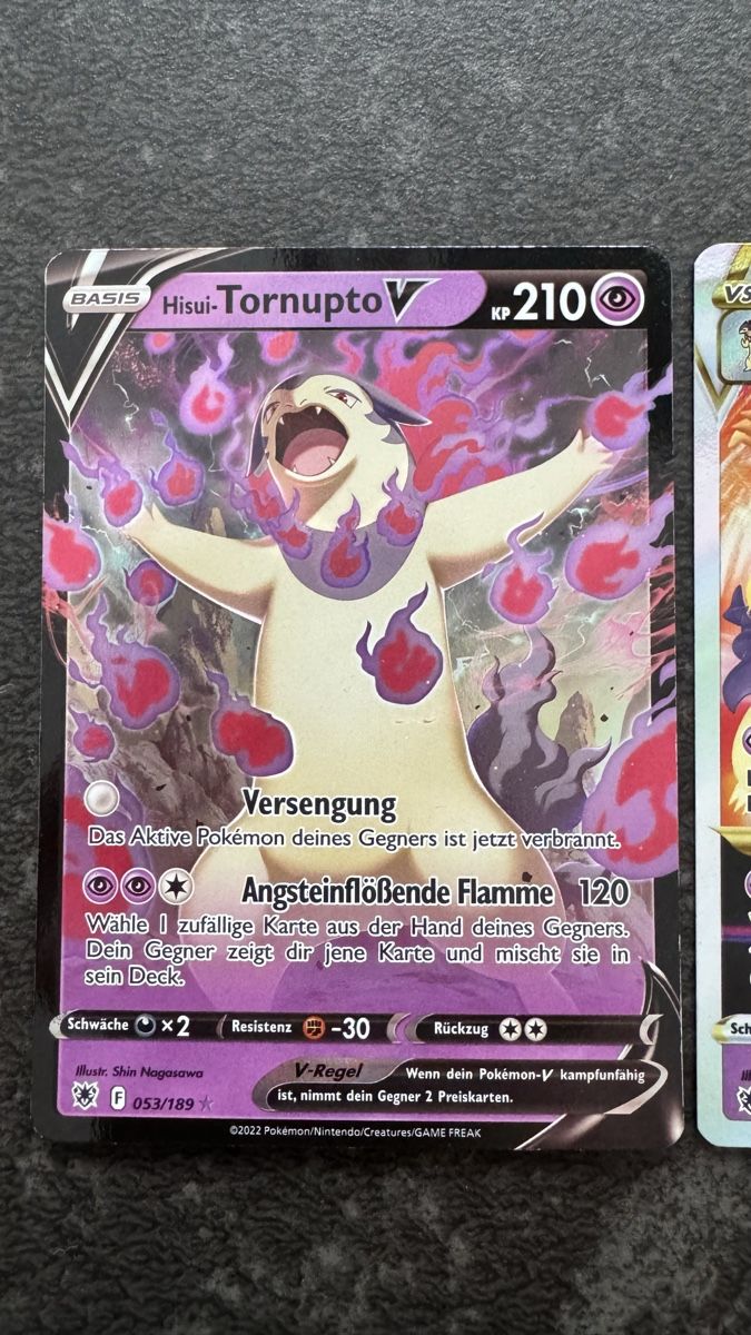 Pokemon Karten Hisui-Tornupto V und VSTAR Top Zustand! (Neu (gemäss ...