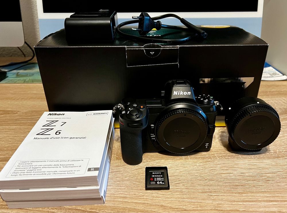 Nikon Z6 nur 9000 Auslösungen, FTZ Adapter XQD 64GB | Kaufen auf Ricardo