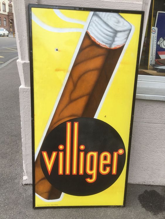 EMAILSCHILD ORIGINAL - VILLIGER STUMPEN CIGARREN - 120 X 60 | Acheter ...