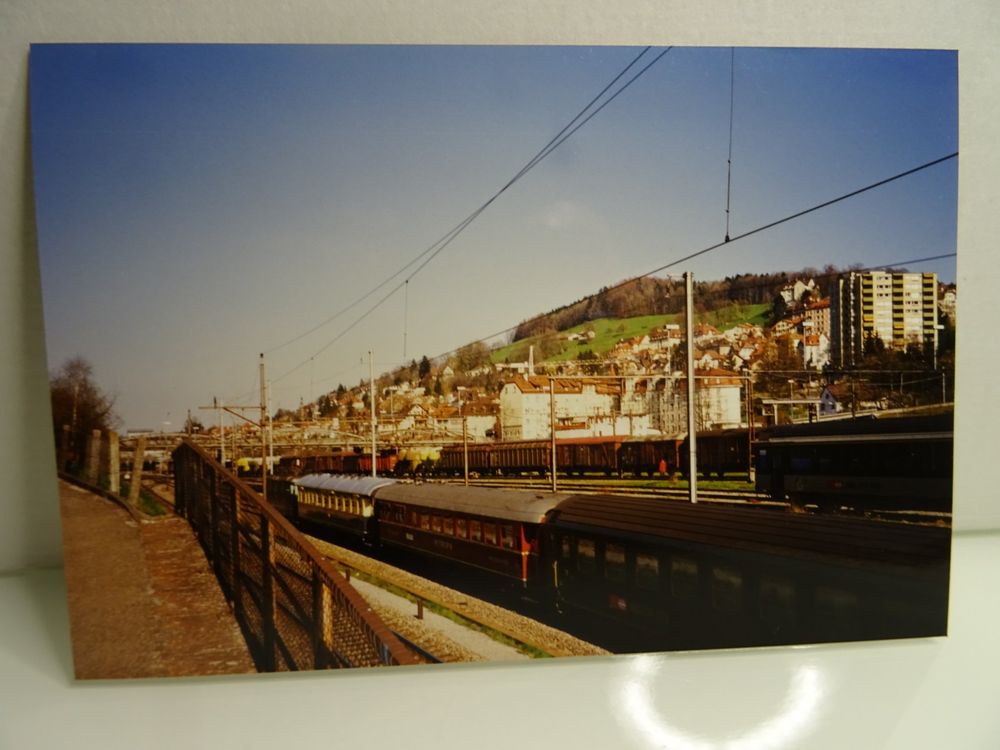 Foto SBB Re 4/4 II EC Bavaria mit Rheingoldwagen St.Gallen (Gebraucht ...