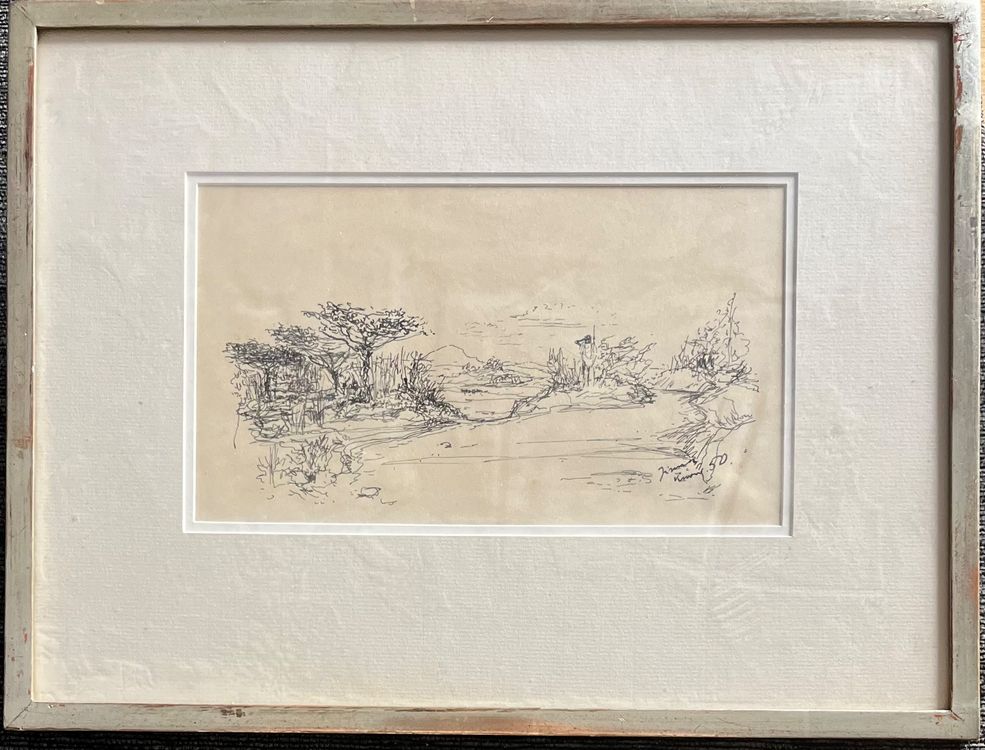 50. er Jahre Landschafts Tuschzeichnung, Unl. Sig. (Gebraucht) in Root für CHF 19 – mit ...