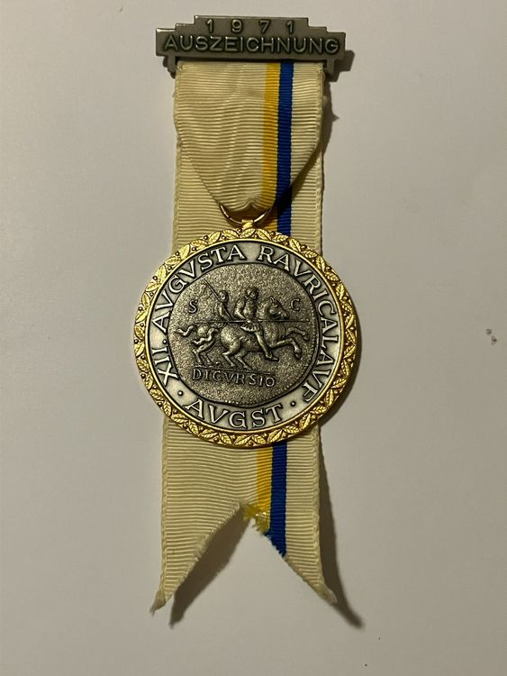 Medaille 12. Augusta Raurica Lauf 1971 (Gebraucht) in Basel für CHF 1.5 ...