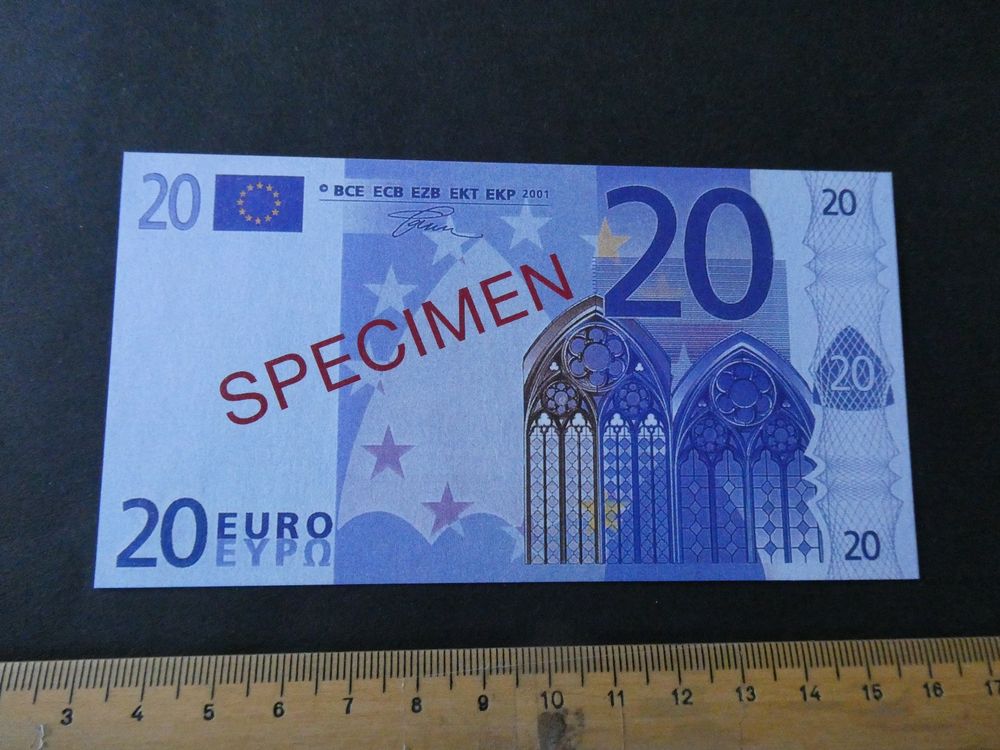 Europa 2001, 20 Euro - Specimen unzirkuliert | Kaufen auf Ricardo