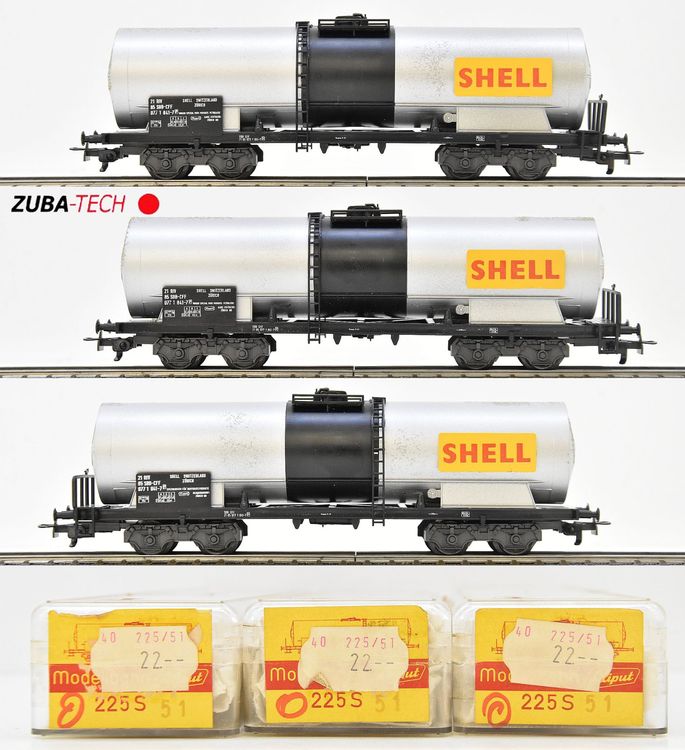 3x Liliput Shell Kesselwagen der SBB H0 GS mit OVP (Gebraucht) in St. Gallen für CHF 73 – mit ...