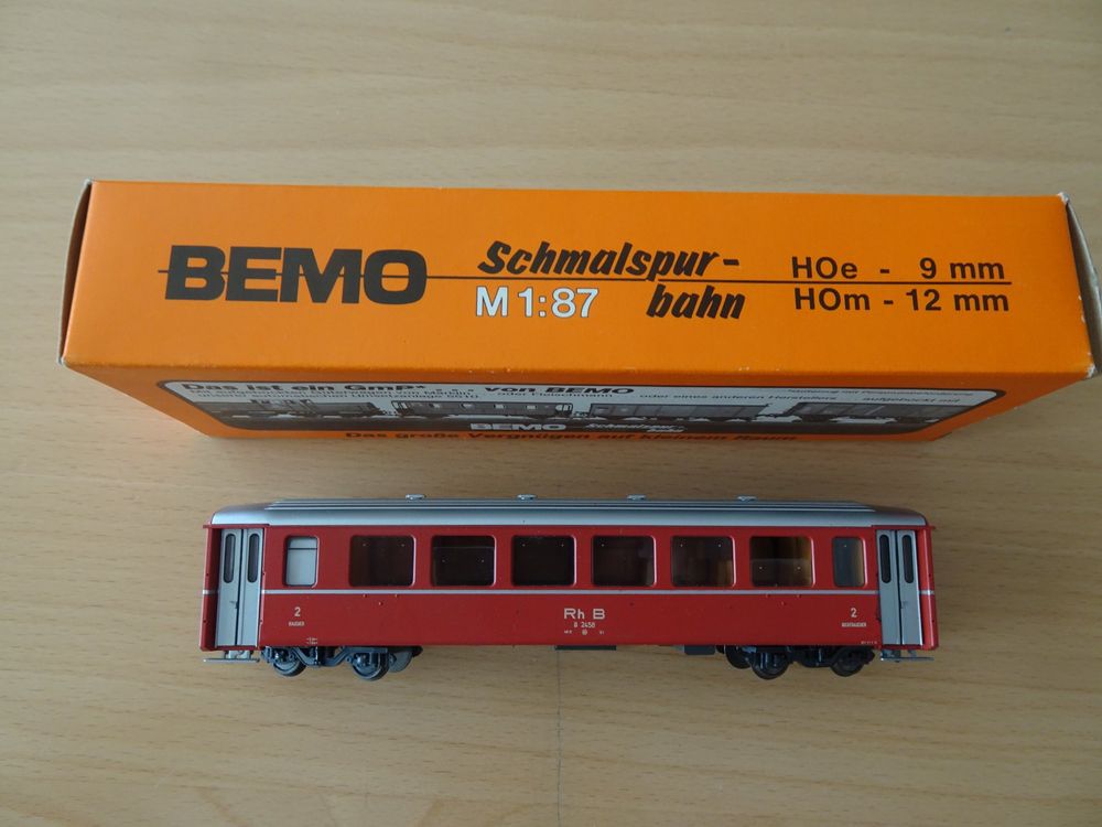 BEMO Personenwagen, rot, RhB, HOe - HOm, OVP (Gebraucht) in Stäfa für ...