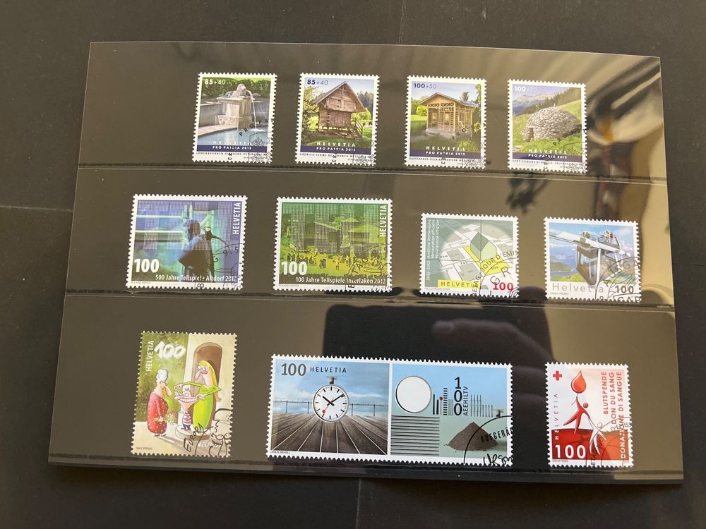 Jahres Sammlung 2012 mit ET Eckstempel ab ab Fr. 1.- (Gebraucht) in ...