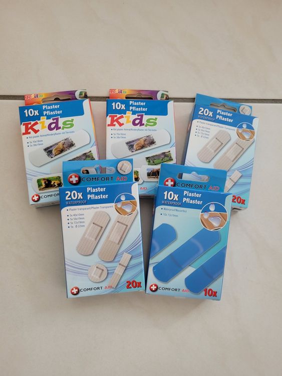 5 Packungen Pflaster für grosse und kleine Leute! (Neu und ...