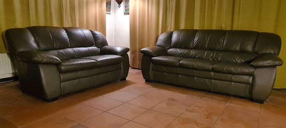 Ledersofa 2er & 3er (Gebraucht) in Zürich für CHF 100 – nur Abholung auf Ricardo kaufen