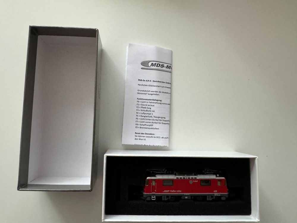 RhB Ge 4/4 II 628 S-Chanf Spur N MDS-Modell DCC + Sound (Gebraucht) in ...