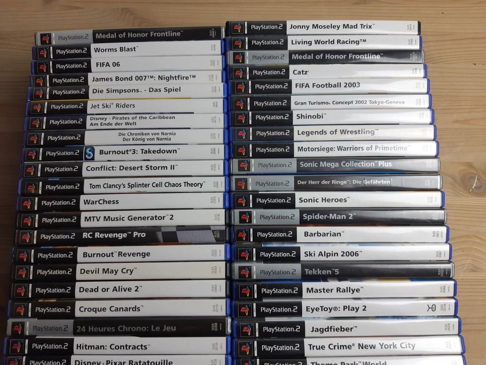 60 Playstation 2 Spiele - Alle Komplett Grosse PS2 Sammlung | Kaufen ...