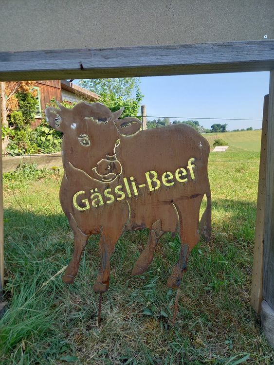 Gusti aus gelasertem Stahlblech 2mm Ochsen Kuh Kalb Rind | Kaufen auf ...