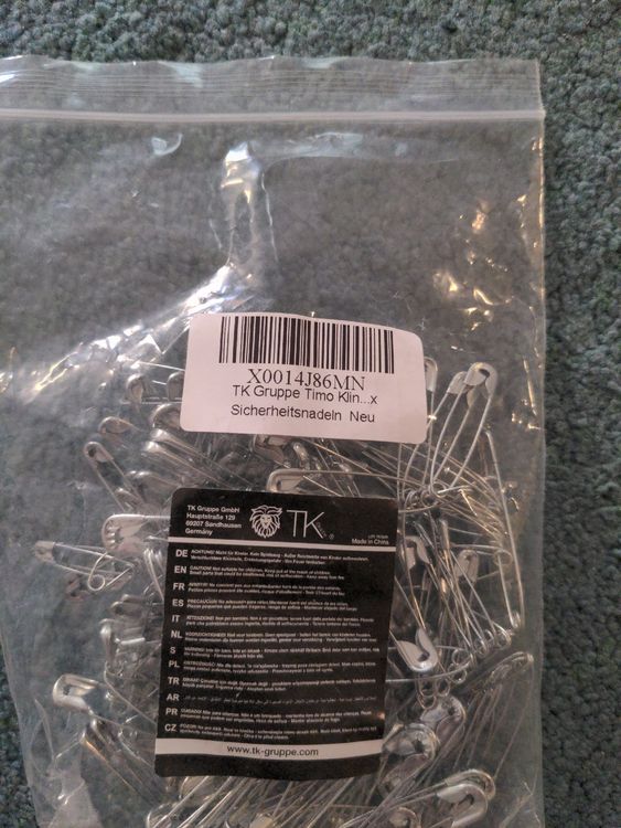Safety Pins - Bulk Lot - New - Great Deal! (Neu (gemäss Beschreibung ...