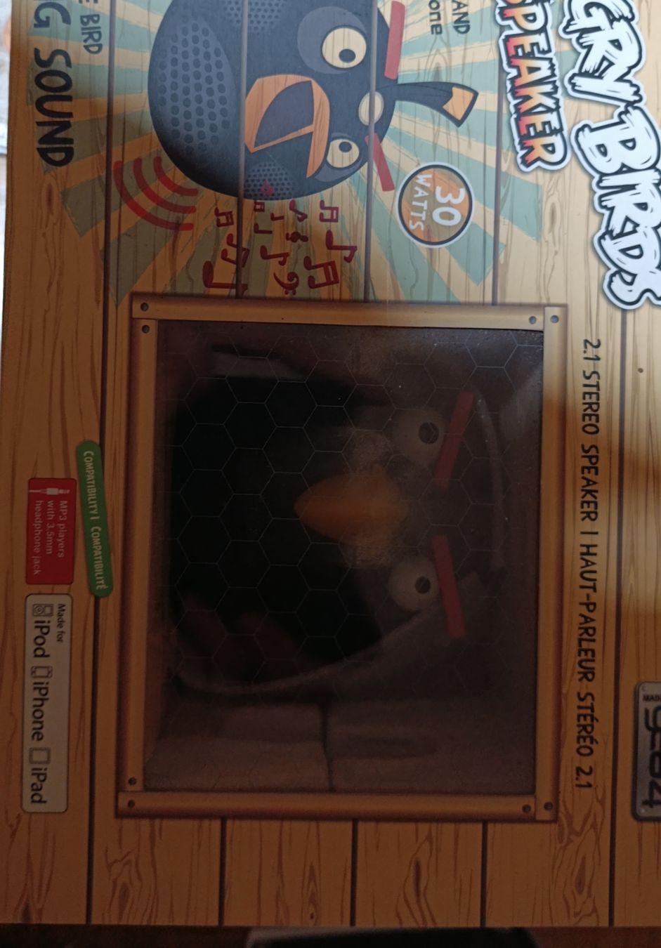 Haut-parleur Angry Birds 30 Watts - Son stéréo 2.1 (Neuf avec emballage ...