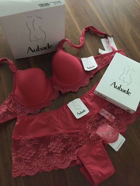158€ Neu Aubade Set BH 70B + Panty Gr.36 (Neu und originalverpackt) in ...