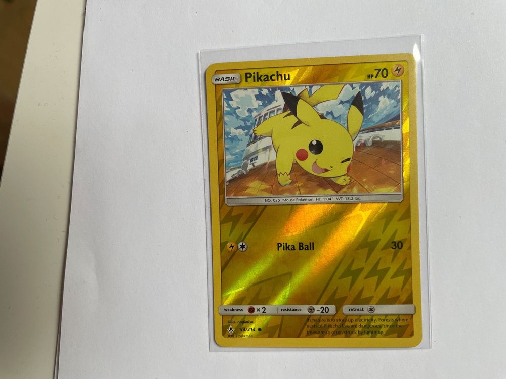 Pikachu Reverse Holo 54/214 | Kaufen auf Ricardo