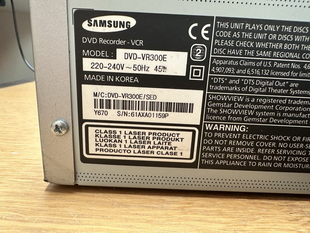 Samsung DVD-VR 300 E DVD/ VHS -Rekorder | Kaufen auf Ricardo