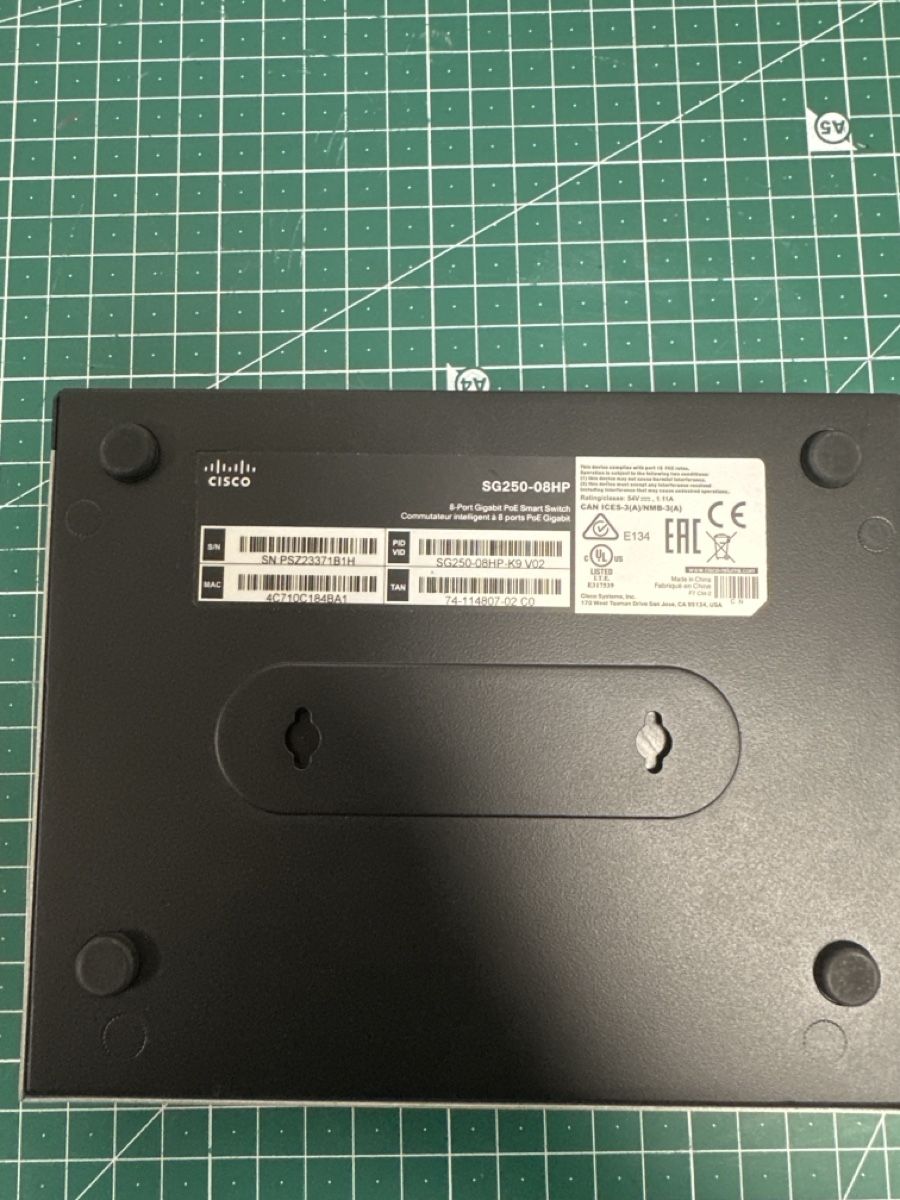 Cisco SG250-08HP 8-Port Gigabit PoE Smart Switch (Gebraucht) in ...