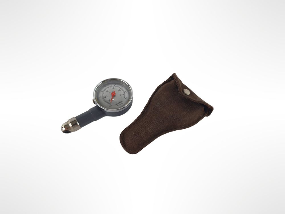 MOTOMETER W-GERMANY Reifendruckprüfer in Lederetui (Gebraucht) in ...