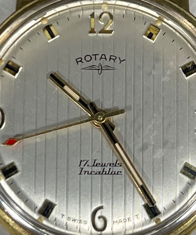 Vintage Rotary 17 Juwelen Incabloc Handaufzug Armbanduhr (Gebraucht) in ...