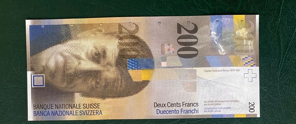 200 Franken 2013 (bankfrisch, tadelloser Zustand) (Neu (gemäss ...