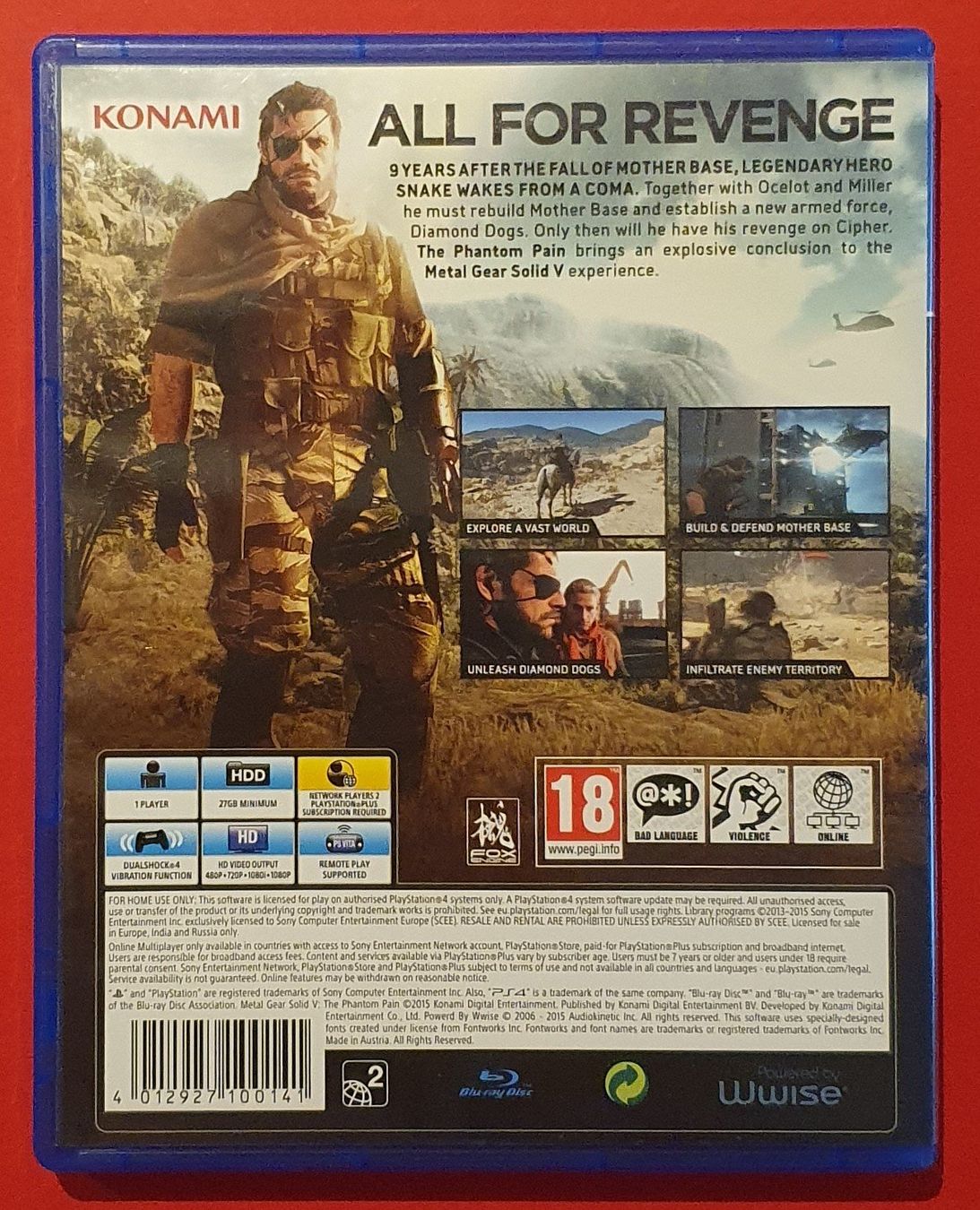 Sony PlayStation 4 Game 🎮 Metal Gear Solid V 🎮 (PS4) (Gebraucht) in ...