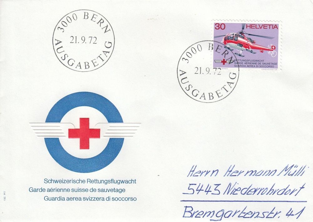 1972 518 Rega Schweiz. Rettungsflugwacht | Kaufen auf Ricardo