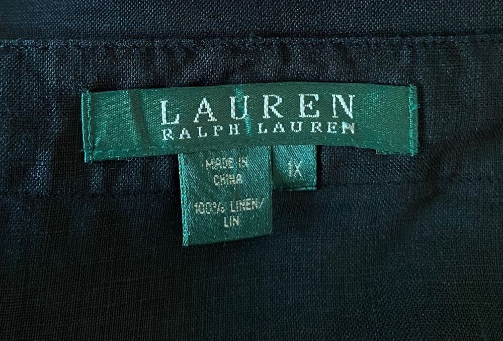 Lauren Ralph Lauren Leinenbluse Grösse 1X - CH/44 (Gebraucht) in ...