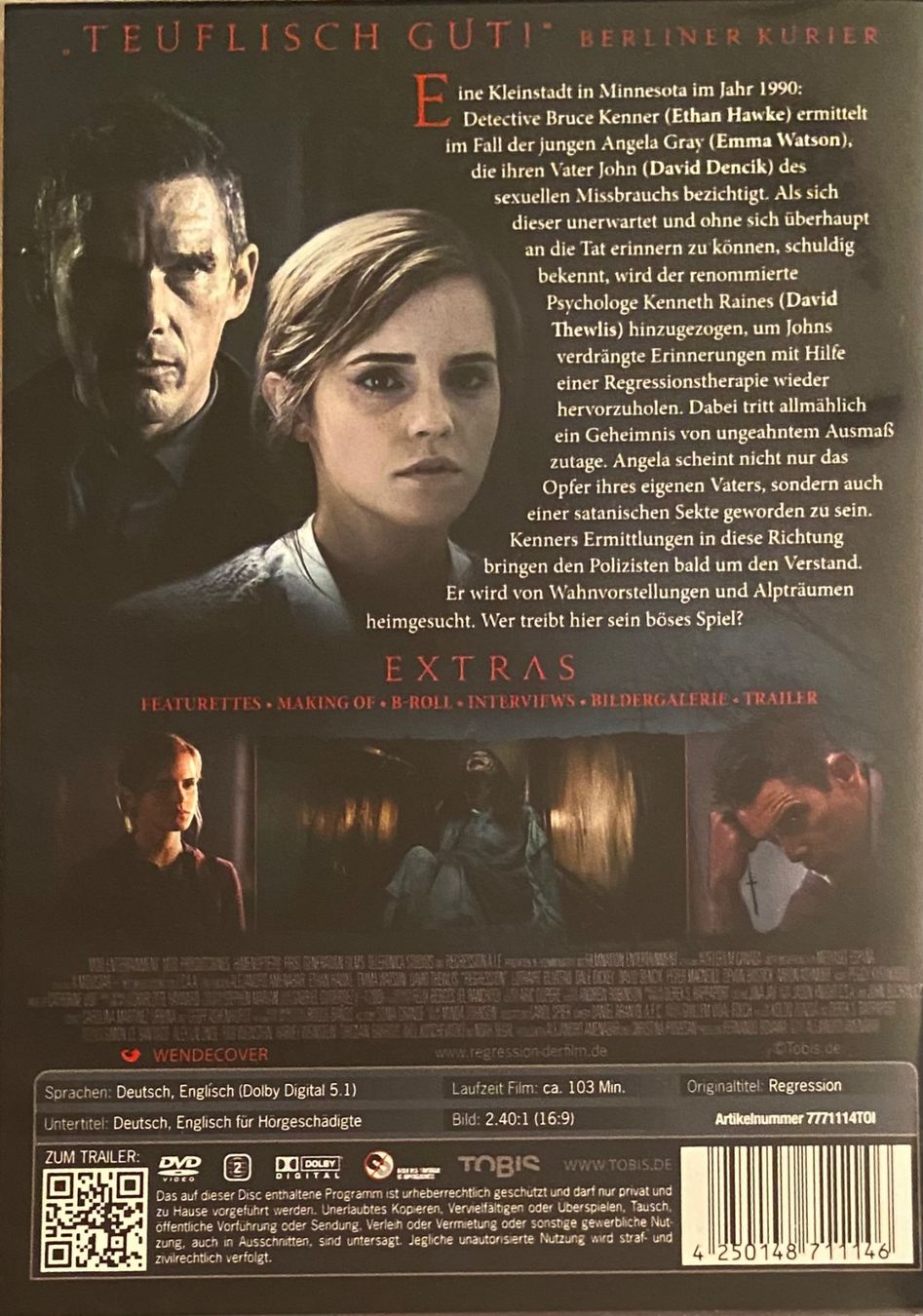 Regression DVD Ethan Hawke • Emma Watson (Gebraucht) in Luzern für CHF ...