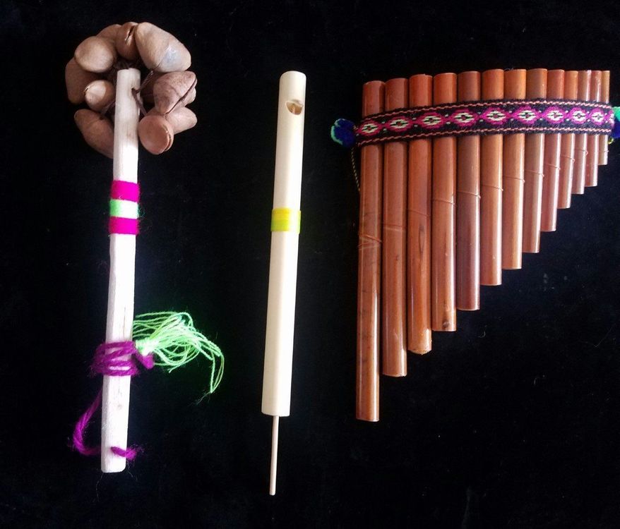 PERU Kinder Instrumente Set Indianer, NEU!! super Geschenk!! (Neu ...