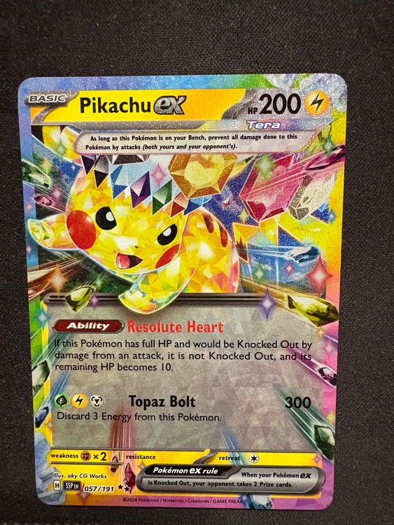 Pikachu ex #57 Pokemon Surging Sparks (Gebraucht) in Seewen SZ für CHF ...
