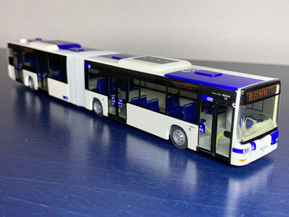 bus articulé MAN Lion's City TL ligne 1 LAUSANNE BLECHERETTE (Neuf avec ...
