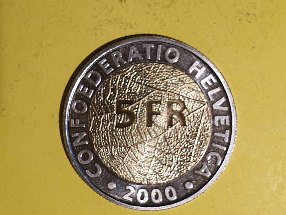 5 Franken 2000 Gedenkmünze 150 Jahre Schweizer Franken (Gebraucht) in luzern für CHF 5 – mit ...