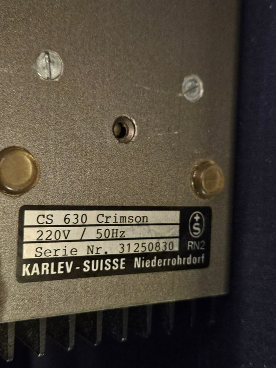 Crimson CS 630 power amplifier monoblock | Kaufen auf Ricardo