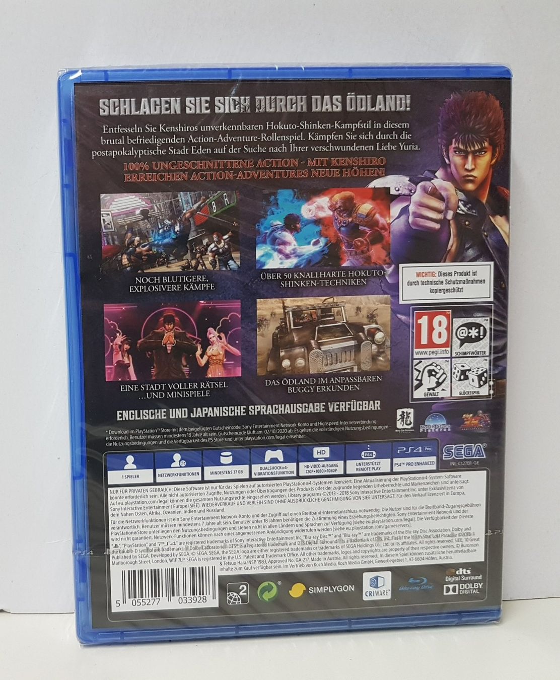 Fist of the North Star Lost Paradise / Neu PS4 (Neu und ...