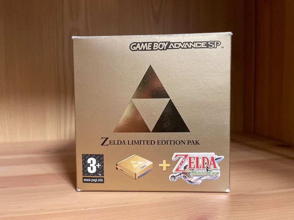 Nintendo Gameboy Advance SP Zelda Limited Edition Pak (Neu (gemäss ...