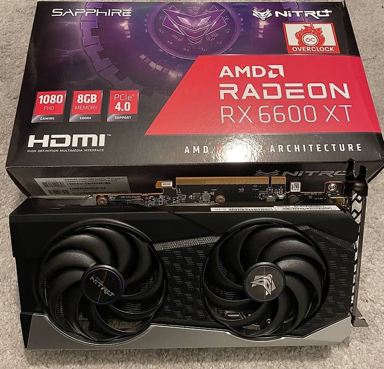 AMD Radeon Sapphire Nitro RX 6600 XT 8GB 4.0 PCIe (Gebraucht) in ...