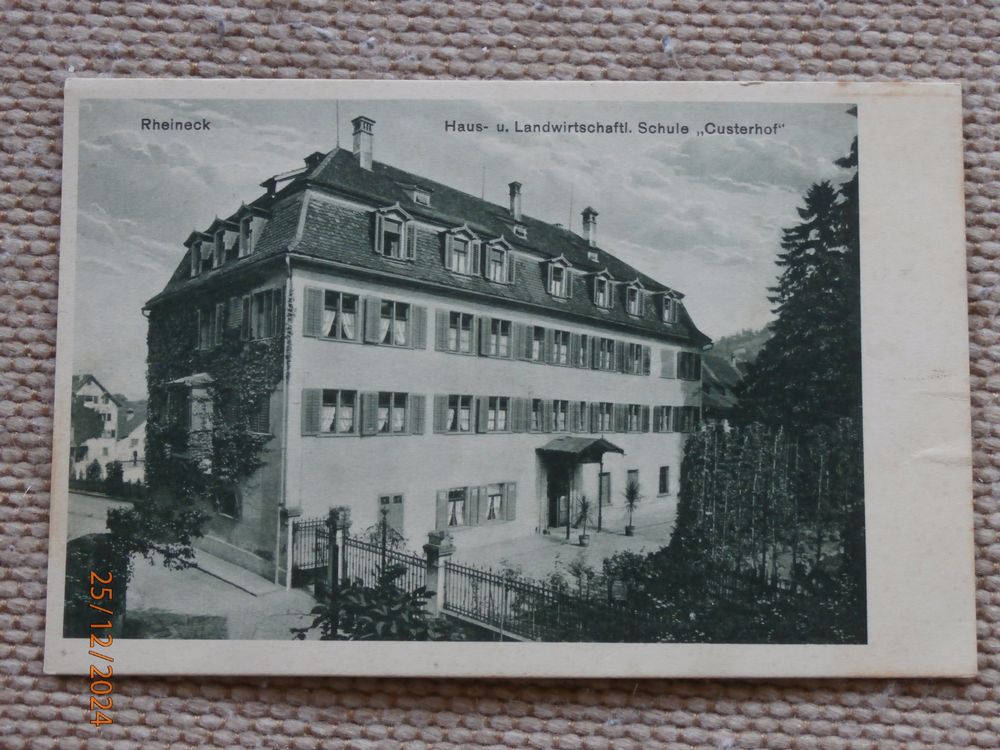 Alte AK Rheineck Custerhof Schule Bauern Landwirtschaft etc (Gebraucht) in Zürich für CHF 4 ...