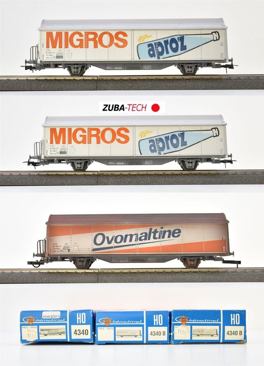 3x Roco 4340 Schiebewandwagen SBB H0 GS | Kaufen auf Ricardo