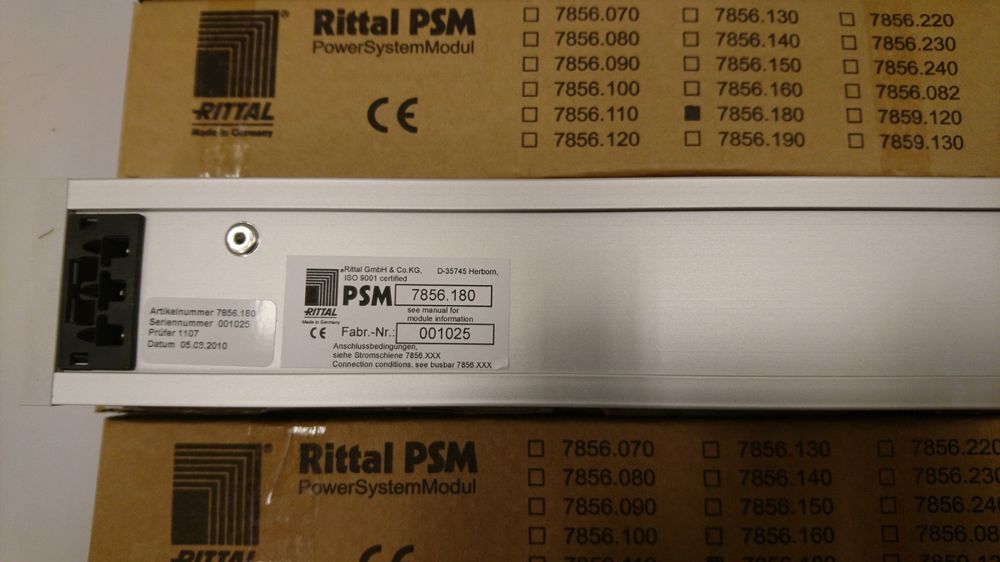 Rittal PSM Steckdosenmodule, 4 Fach mit Thermischem Schutz (Neu und ...